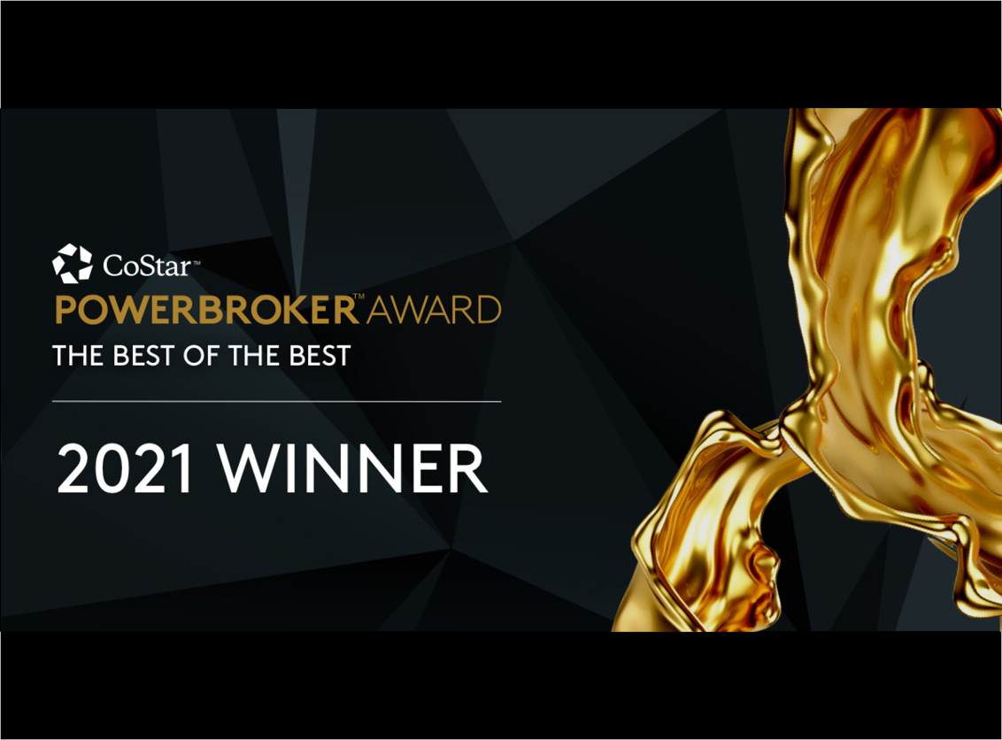 2021 CoStar Power Broker Top Firm Award Winner | Interra Realty