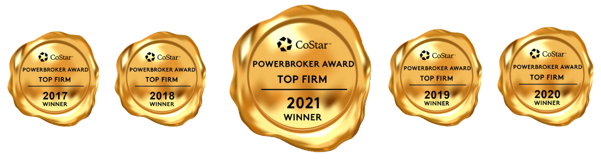 2021 CoStar Power Broker Top Firm Award Winner | Interra Realty